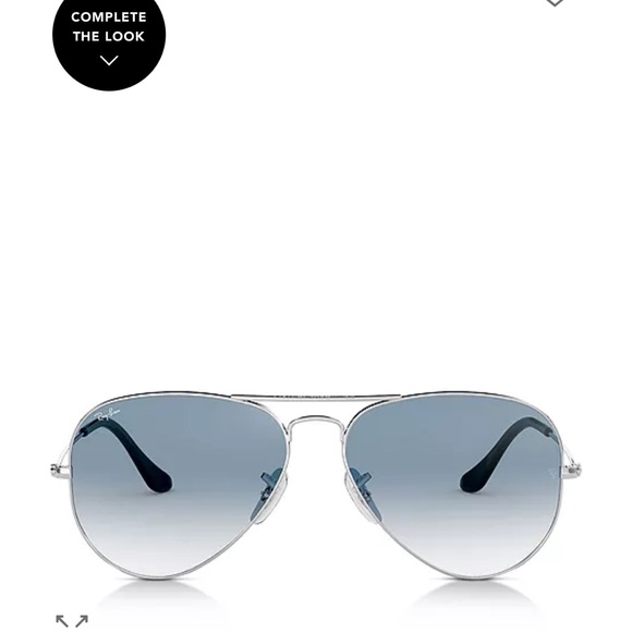 Ray-Ban | Accessories | Rayban Silver Frame Blue Lens Sunglasses | Poshmark